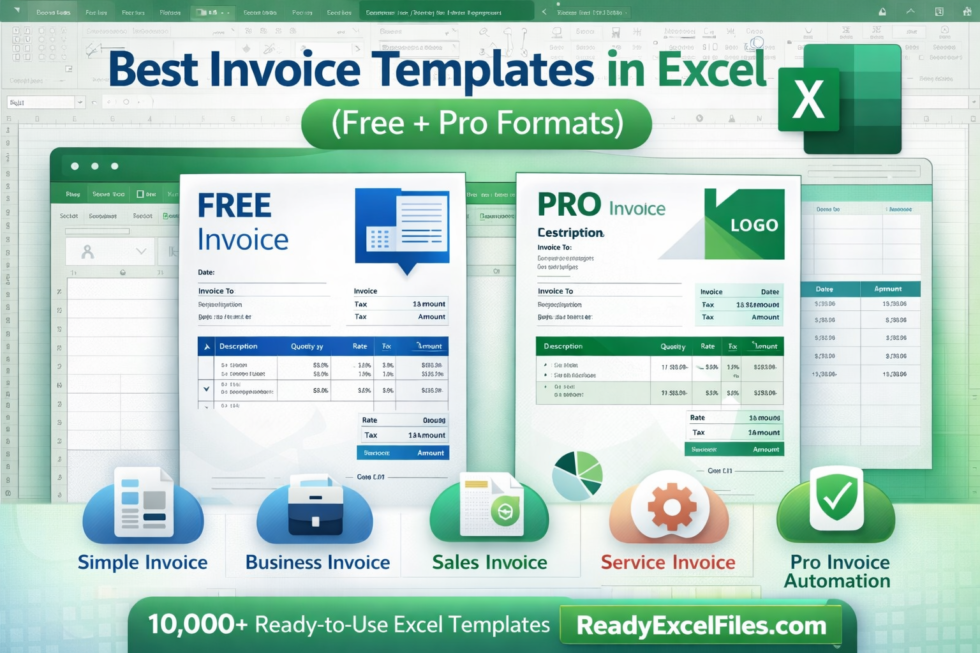 Best Invoice Templates in Excel Free, Pro Formats for Businesses.